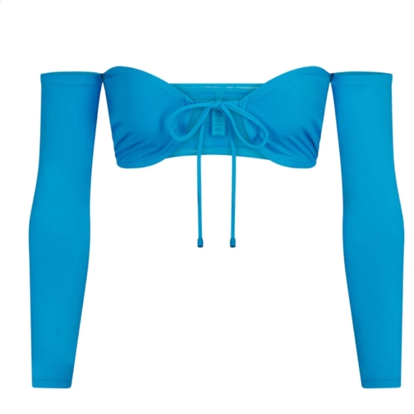 SKIMS | Swim | Skims Long Sleeve Bikini Top Turquoise | Poshmark